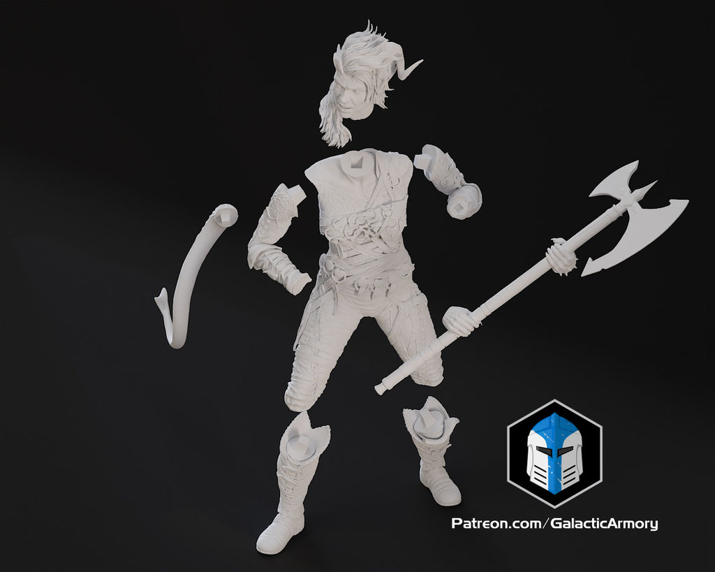 Karlach Figurine - Pose 2 - 3D Print Files – Galactic Armory