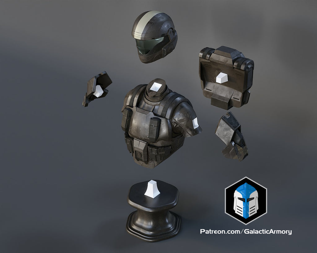 ODST Bust - 3D Print Files – Galactic Armory