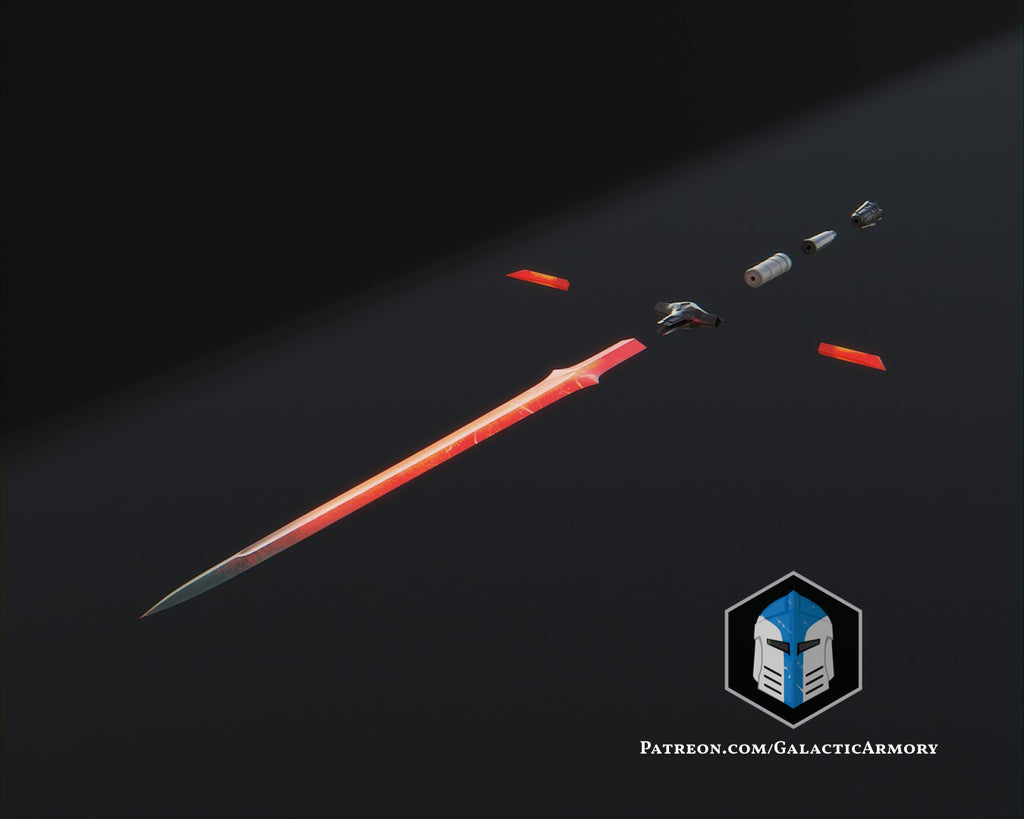 Bartok Medieval Kylo Ren Sword - 3D Print Files - Patreon Exclusive ...