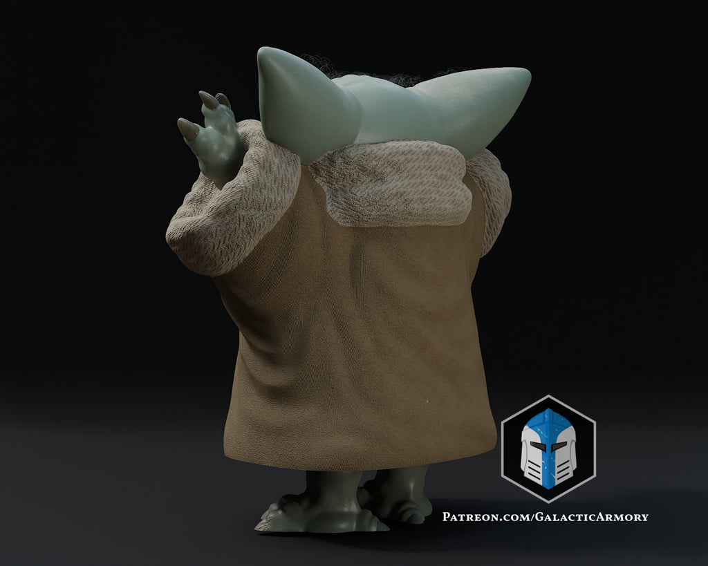 Standing Grogu - Arms Up - 3D Print Files – Galactic Armory