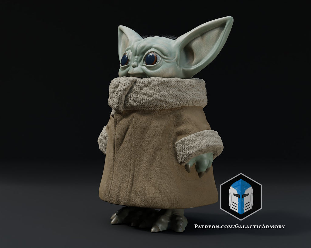 Standing Grogu - Arms at Side - 3D Print Files – Galactic Armory