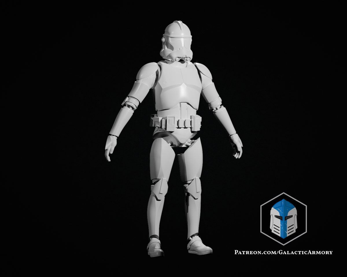 Print-In-Place Articulated Clone Trooper Figurine - 3D Print Files ...