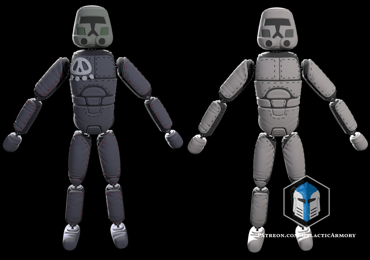 Omega's Articulated Clone Trooper Plushie - 3D Print Files – Galactic ...