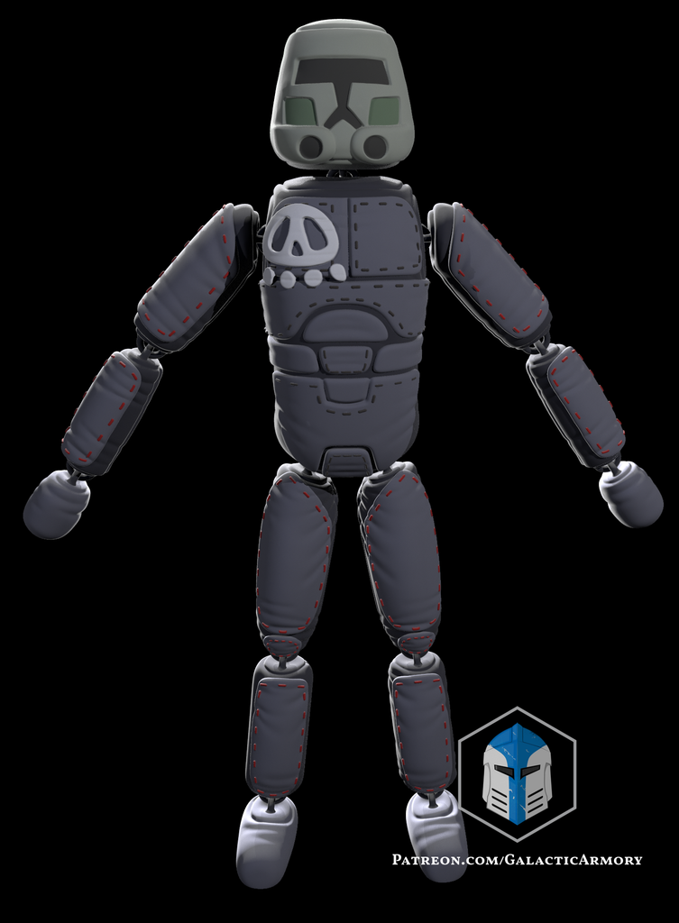 Omega's Articulated Clone Trooper Plushie - 3D Print Files – Galactic ...