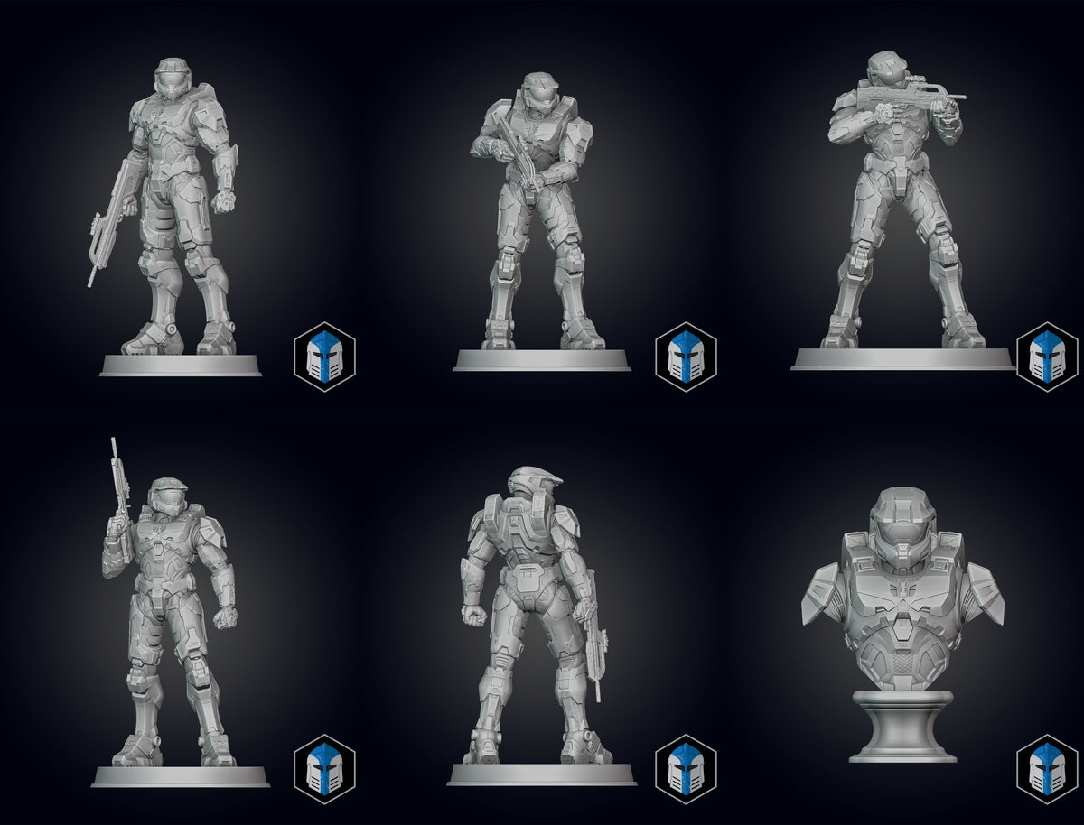 Infinite Master Chief Figurine - BUNDLE - 3D Print Files – Galactic Armory