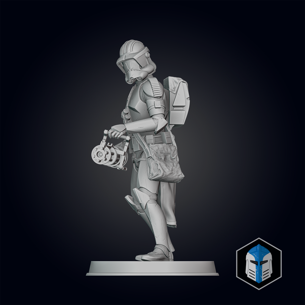 Clone Trooper Figurines - Pose 3 - 3D Print Files – Galactic Armory