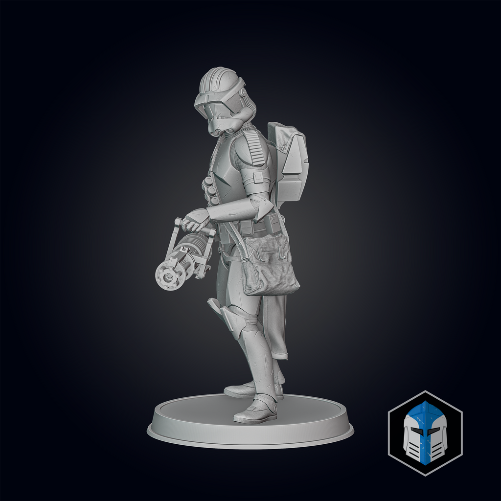Clone Trooper Figurines - Pose 3 - 3D Print Files – Galactic Armory