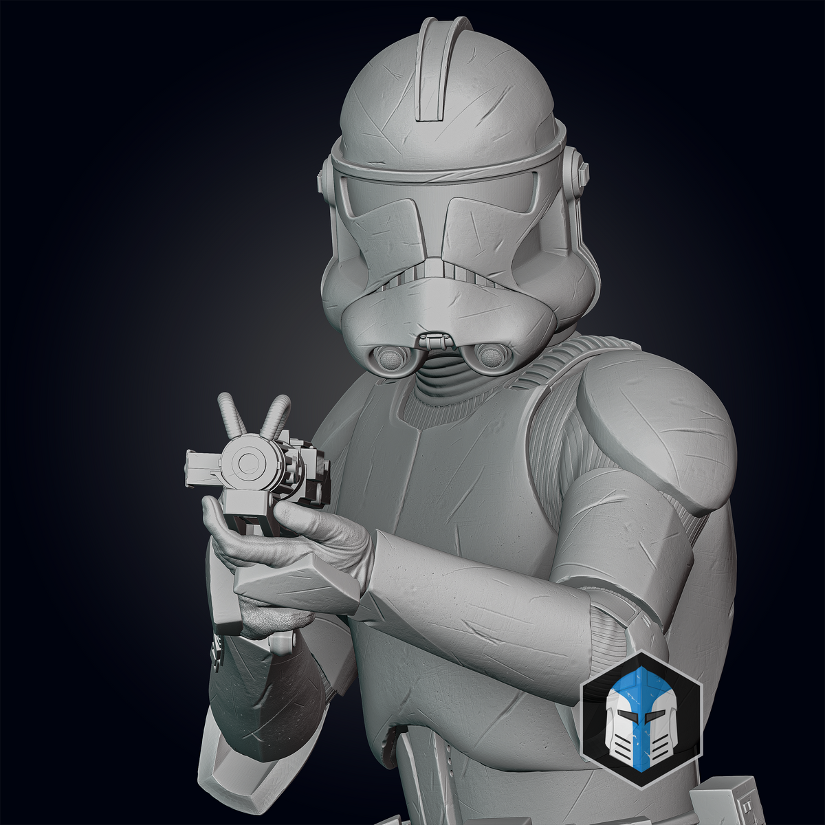 Clone Trooper Figurines - Pose 4 - 3D Print Files – Galactic Armory