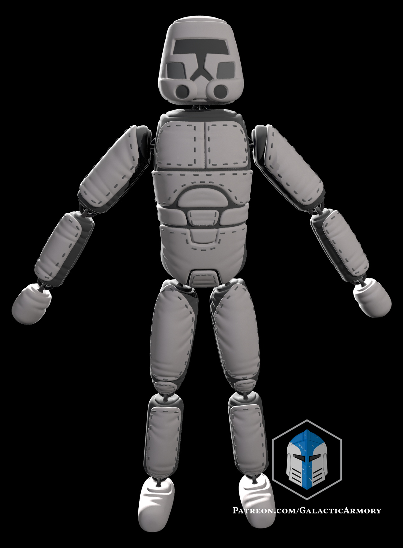 Omega's Articulated Clone Trooper Plushie - 3D Print Files – Galactic ...