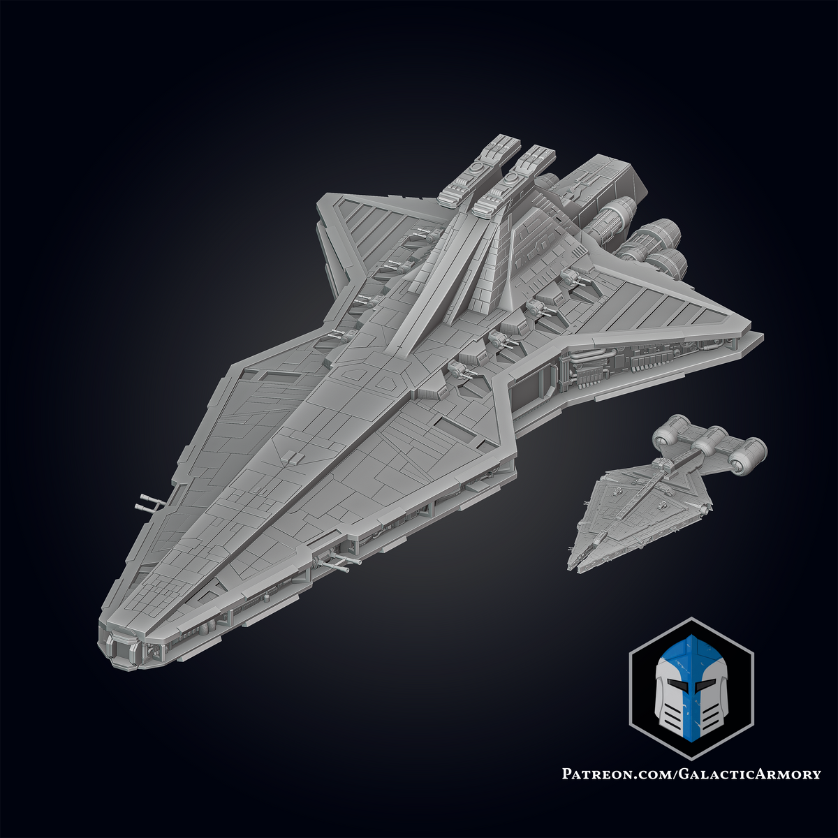 Clone Wars Arquitens Ship - 3D Print Files – Galactic Armory