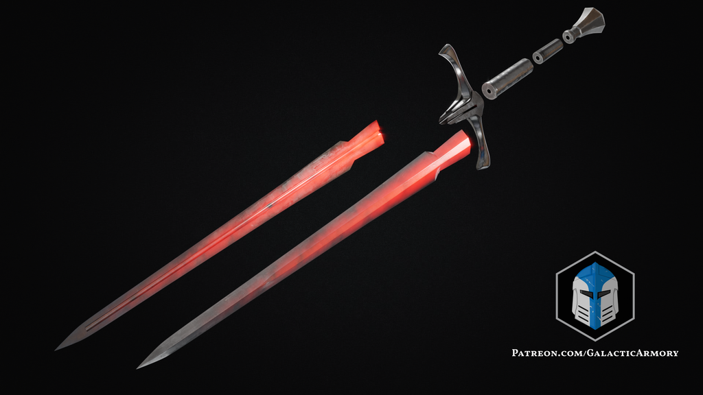 Bartok Medieval Darth Vader Lightsaber Sword - 3D Print Files ...