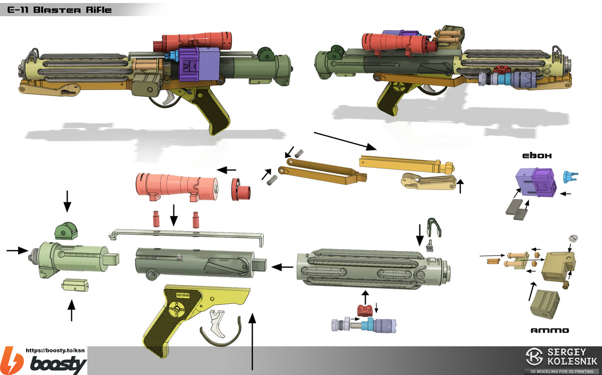 E-11 Blaster - 3D Print Files – Galactic Armory