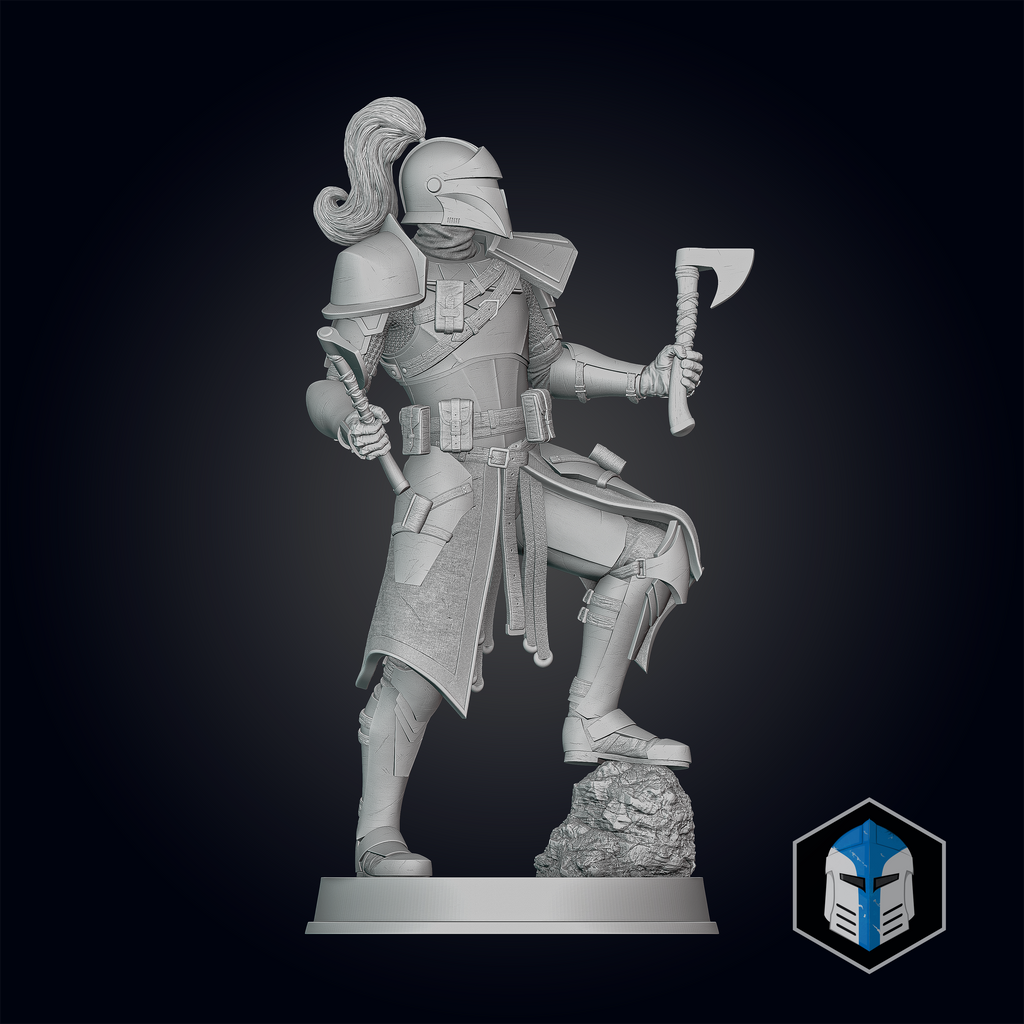 Medieval Captain Rex Figurine - Pose 4 - 3D Print Files – Galactic Armory