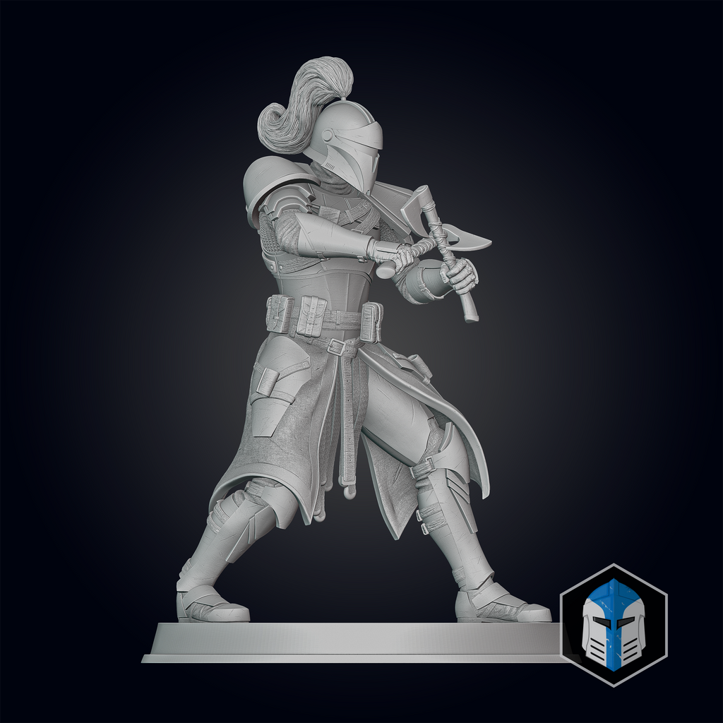 Medieval Captain Rex Figurine - Pose 2 - 3D Print Files – Galactic Armory