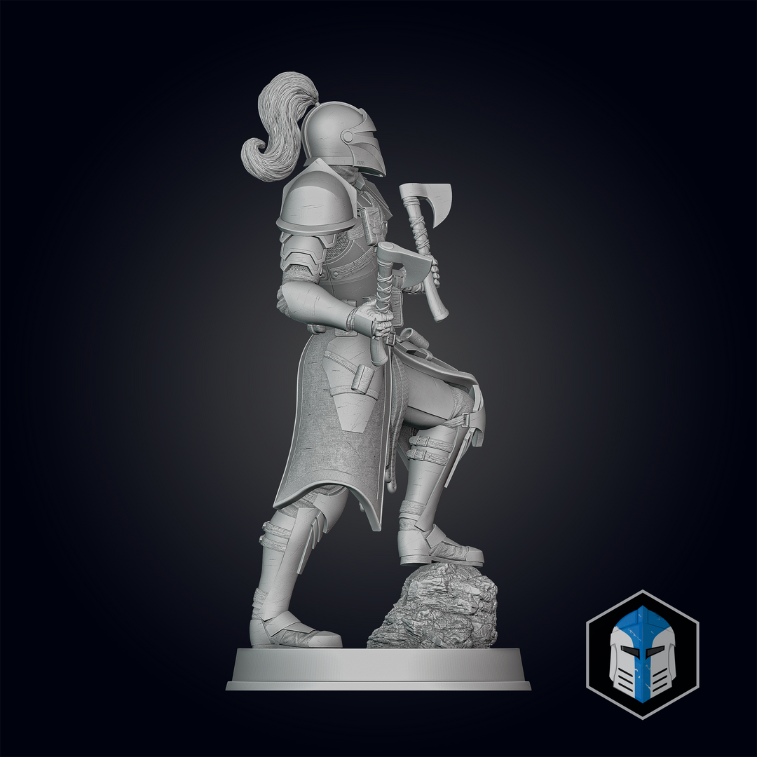 Medieval Captain Rex Figurine - Pose 4 - 3D Print Files – Galactic Armory
