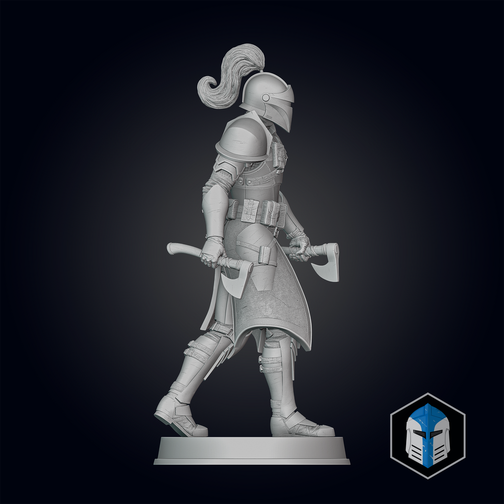 Medieval Captain Rex Figurine - Pose 1 - 3D Print Files – Galactic Armory
