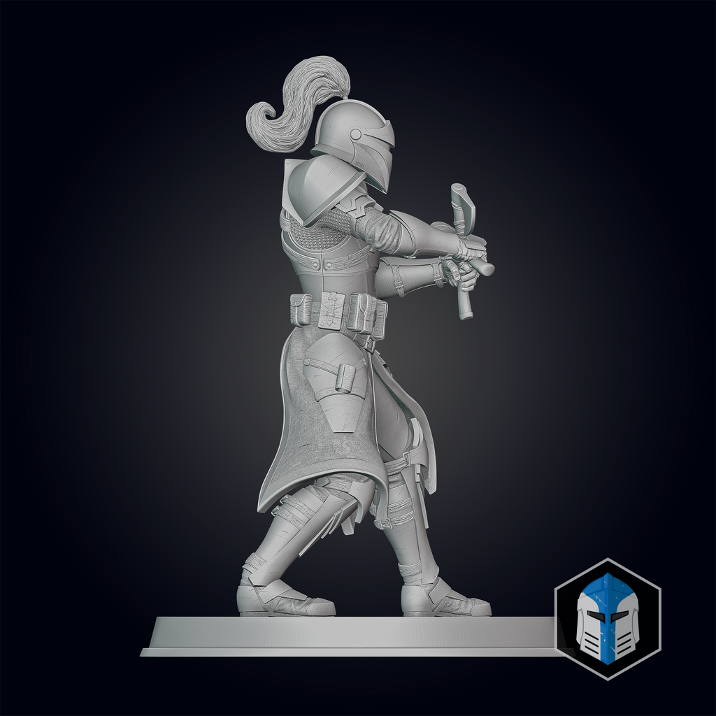 Medieval Captain Rex Figurine - Pose 2 - 3D Print Files – Galactic Armory