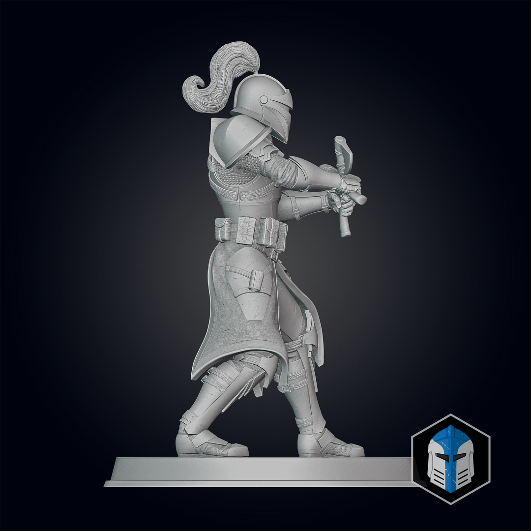 Medieval Captain Rex Figurine - Pose 2 - 3D Print Files – Galactic Armory
