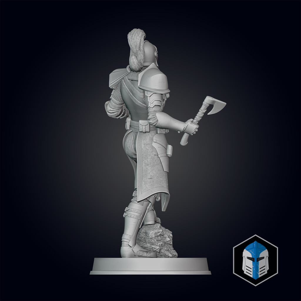 Medieval Captain Rex Figurine - Pose 4 - 3D Print Files – Galactic Armory