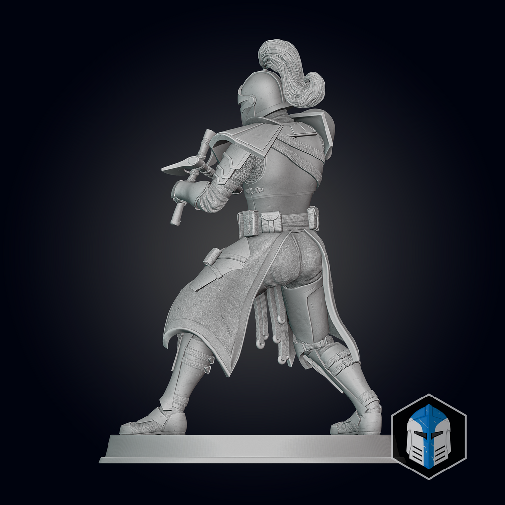 Medieval Captain Rex Figurine - Pose 2 - 3D Print Files – Galactic Armory
