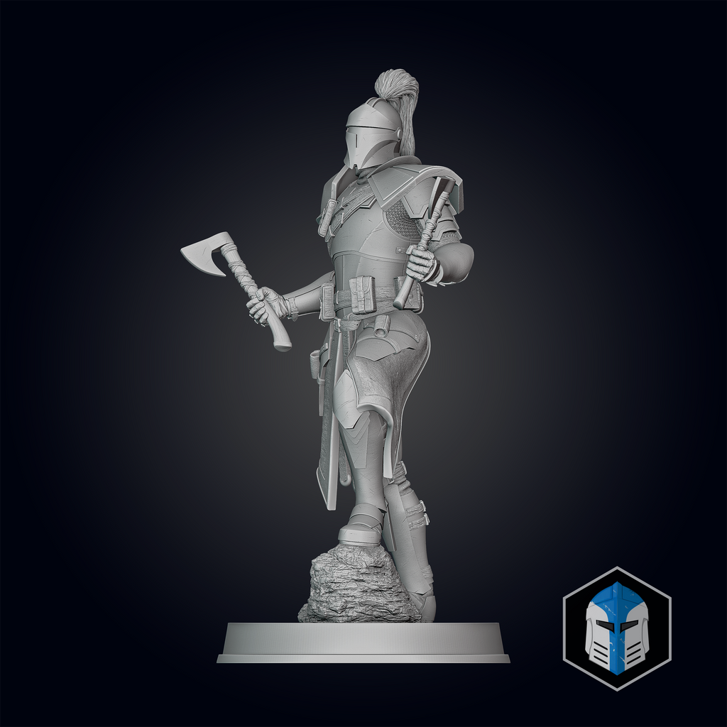 Medieval Captain Rex Figurine - Pose 4 - 3D Print Files – Galactic Armory