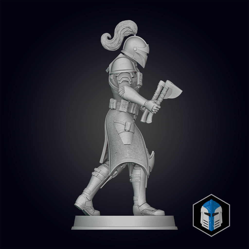 Medieval Captain Rex Figurine - Pose 3 - 3D Print Files – Galactic Armory