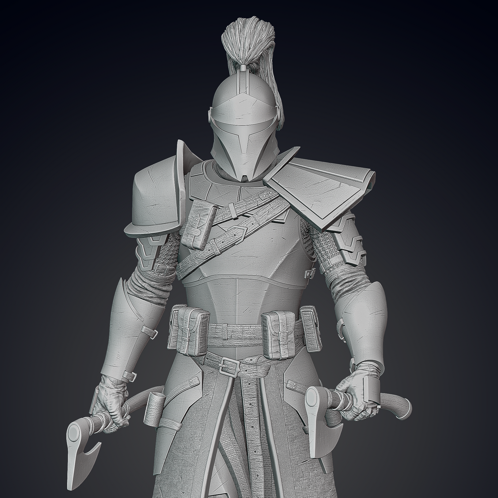 Medieval Captain Rex Figurine - Pose 1 - 3D Print Files – Galactic Armory