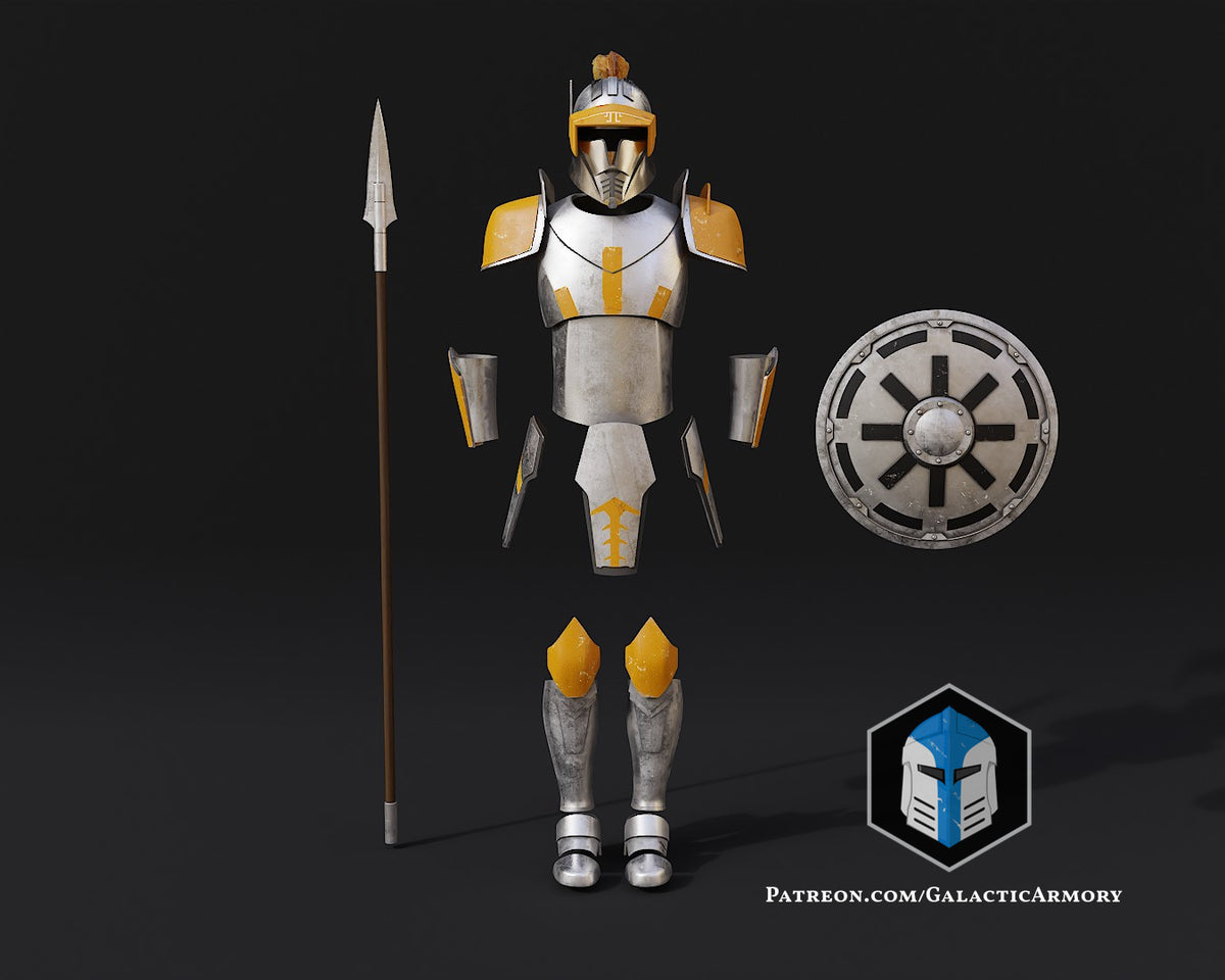 Bartok Medieval Commander Cody Armor - 3D Print Files – Galactic Armory