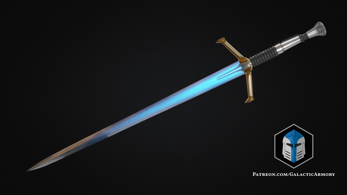 Bartok Medieval Obi-Wan Ep 3 Lightsaber Sword - 3D Print Files ...