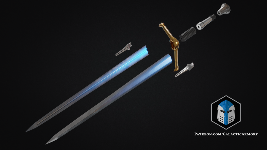 Bartok Medieval Obi-Wan Ep 3 Lightsaber Sword - 3D Print Files ...