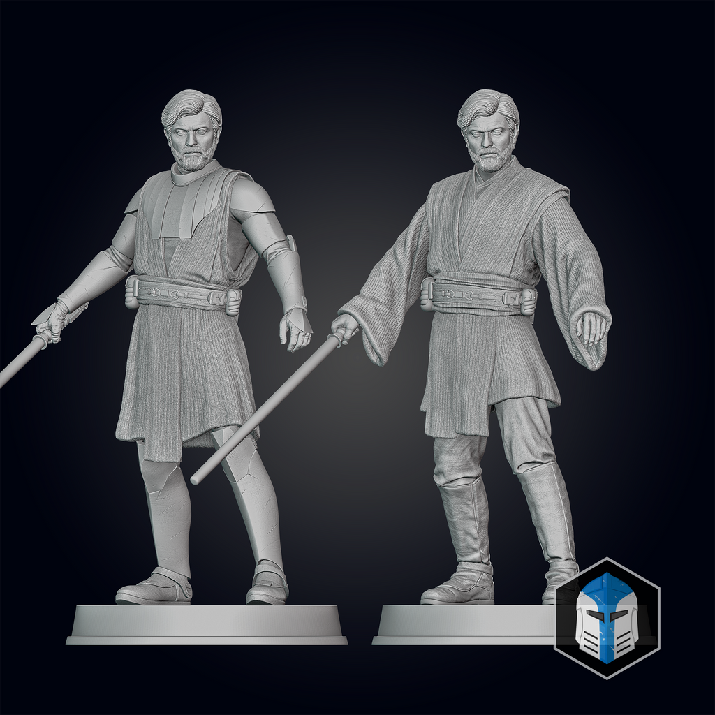 Obi-Wan Kenobi Figurine - Pose 1 - 3D Print Files – Galactic Armory