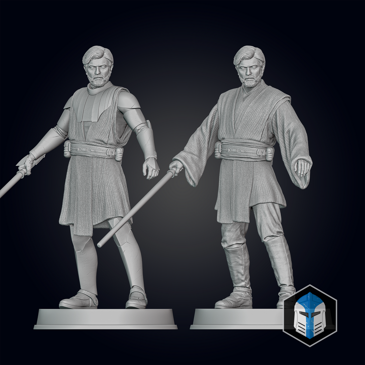 Obi-Wan Kenobi Figurine - Pose 1 - 3D Print Files – Galactic Armory