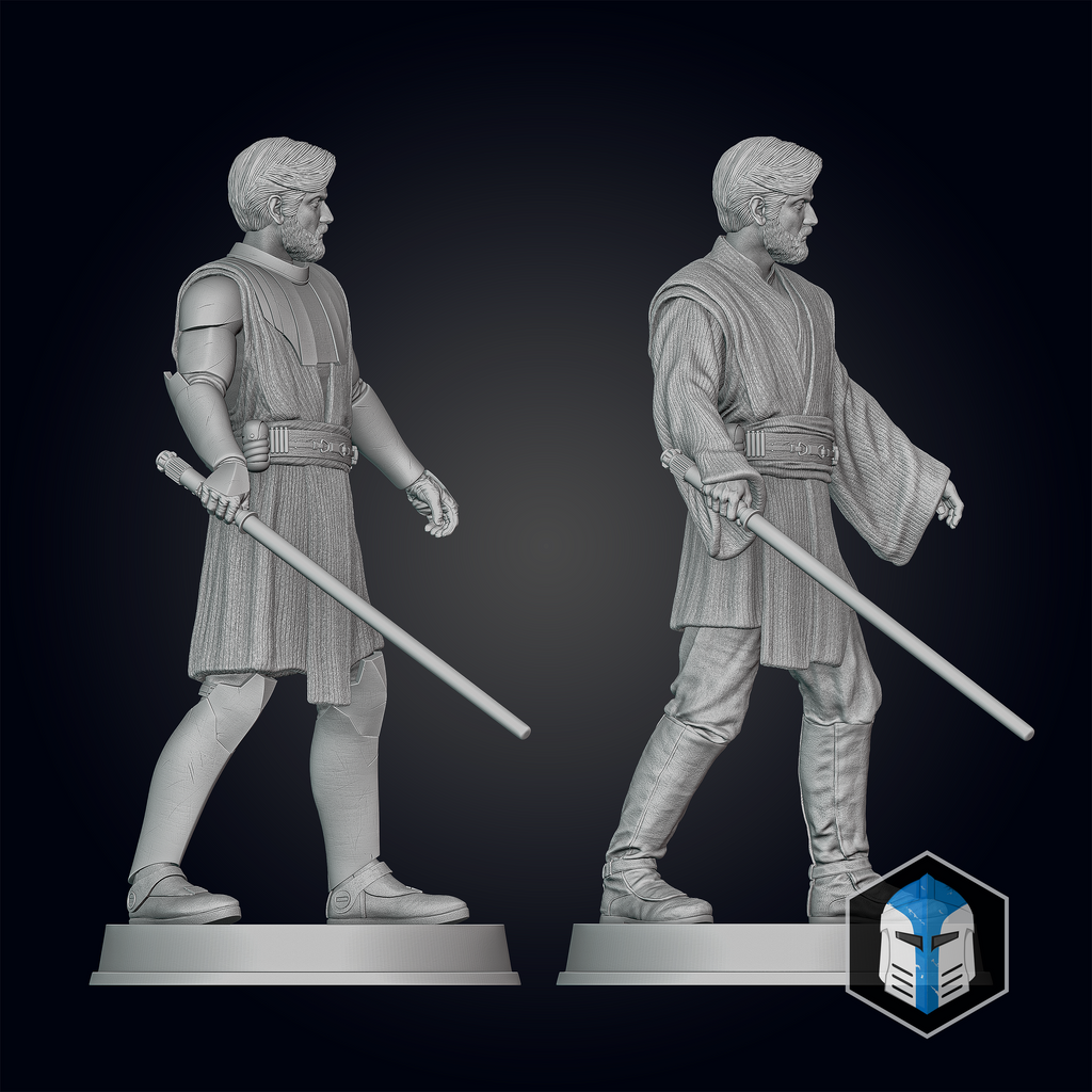 Obi-Wan Kenobi Figurine - Pose 1 - 3D Print Files – Galactic Armory