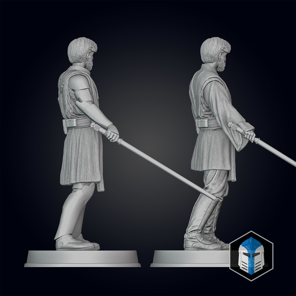 Obi-Wan Kenobi Figurine - Pose 1 - 3D Print Files – Galactic Armory