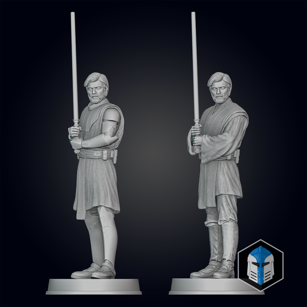 Obi-Wan Kenobi Figurine - Pose 3 - 3D Print Files – Galactic Armory