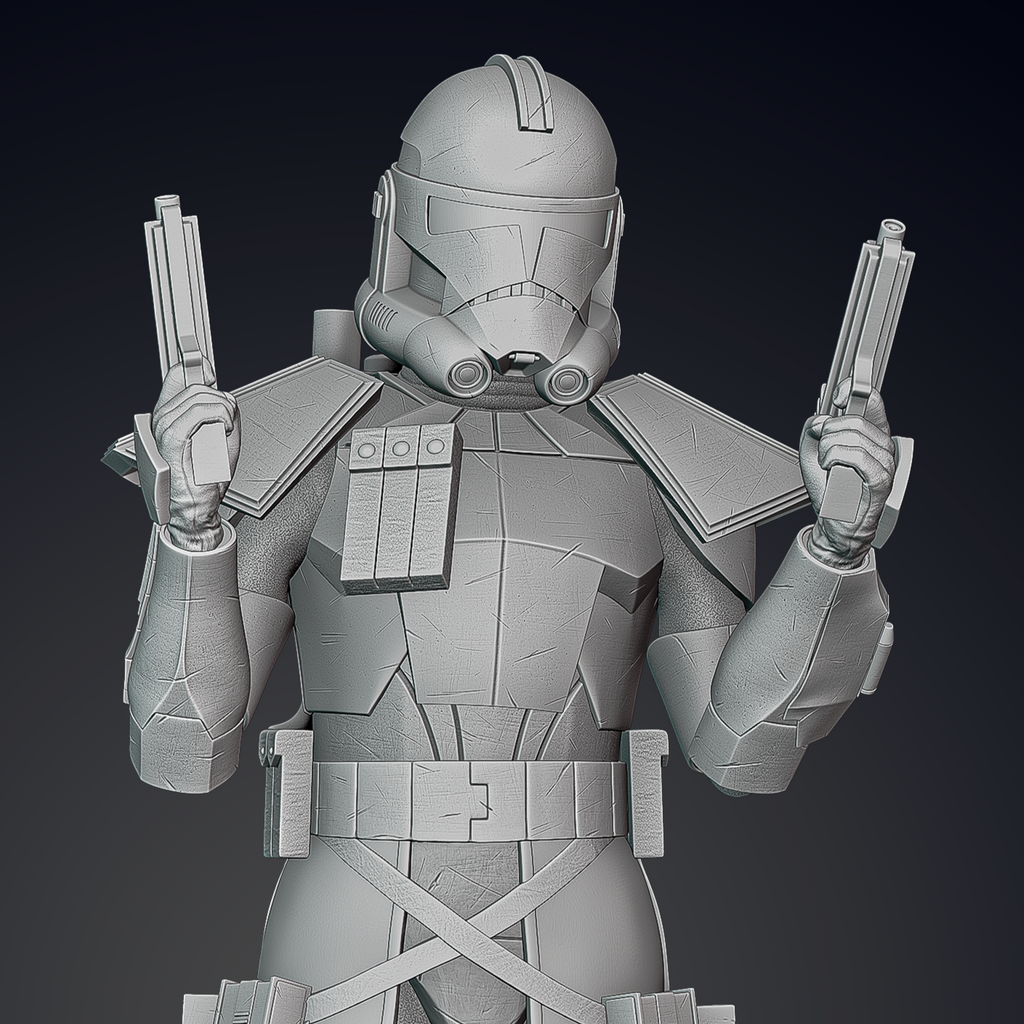 Animated ARC Trooper Figurine - Pose 1 - 3D Print Files – Galactic Armory