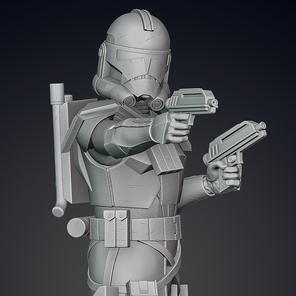Animated ARC Trooper Figurine - Pose 2 - 3D Print Files – Galactic Armory