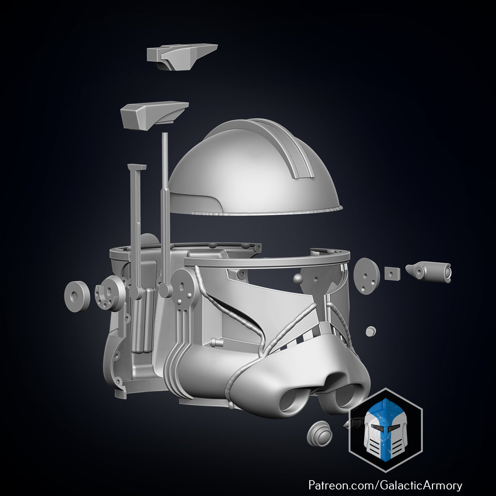 Realistic Captain Rex Helmet - 3D Print Files – Galactic Armory