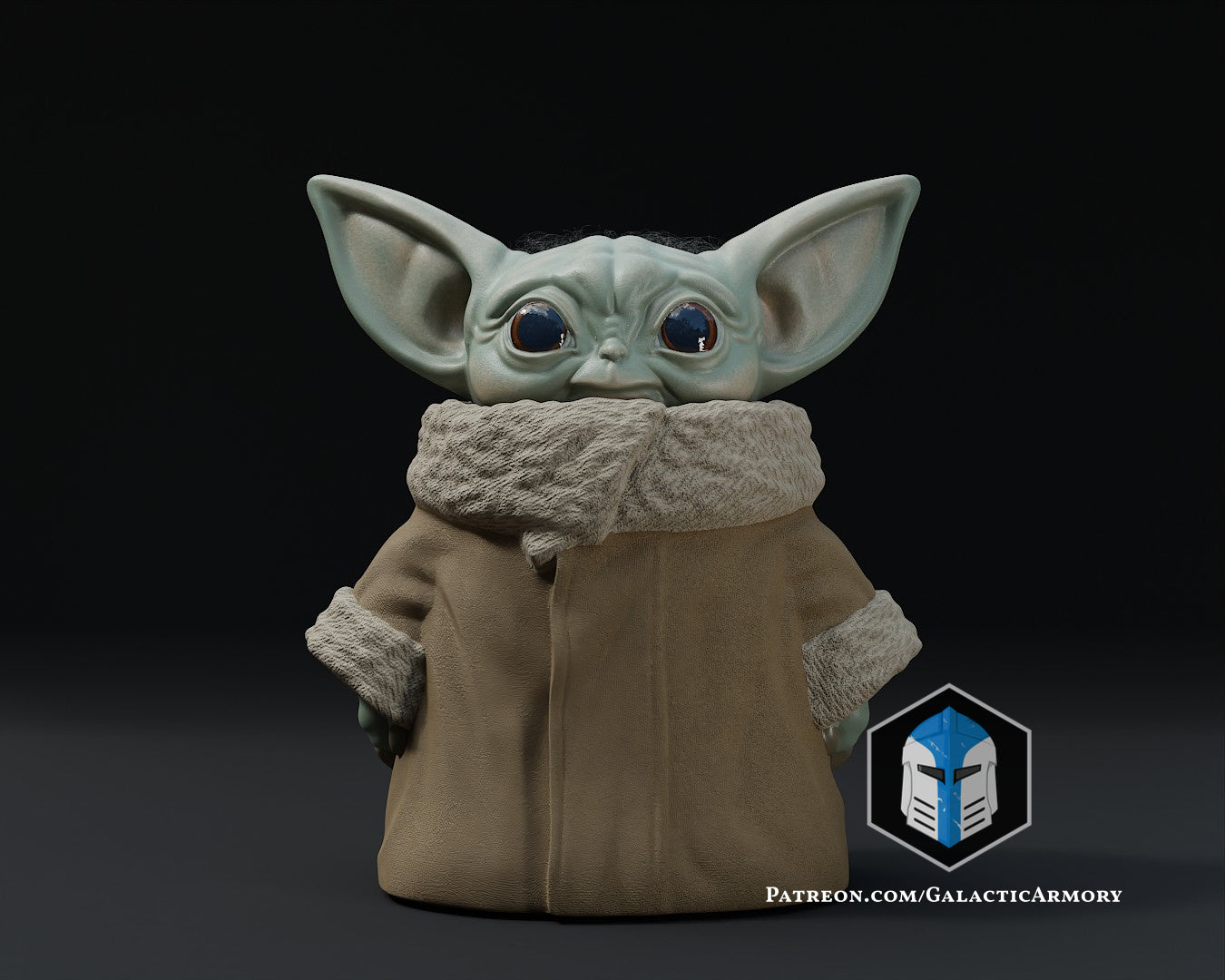 Standing Grogu - Arms at Side - 3D Print Files – Galactic Armory
