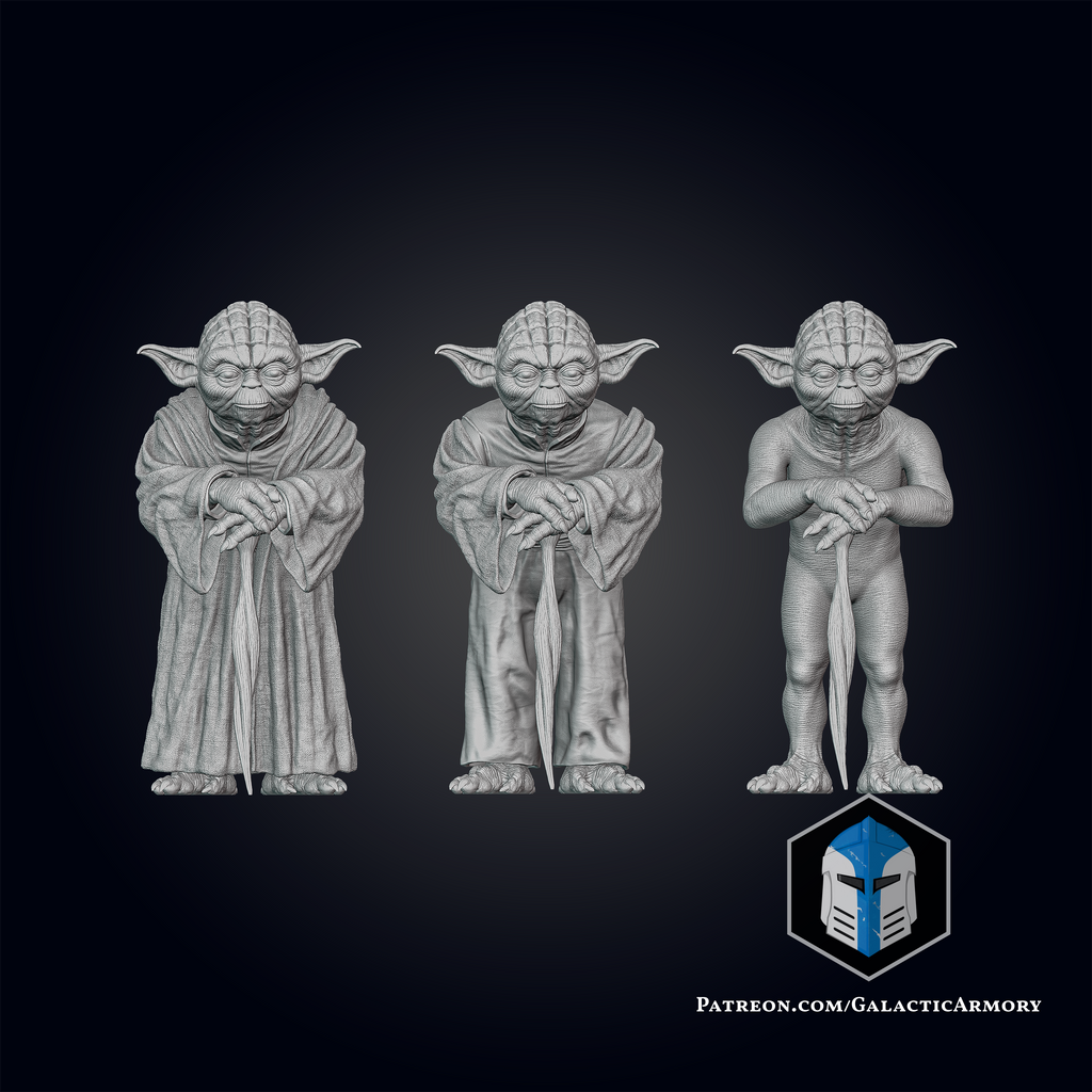 Yoda Figurine - Pose 2 - 3D Print Files – Galactic Armory
