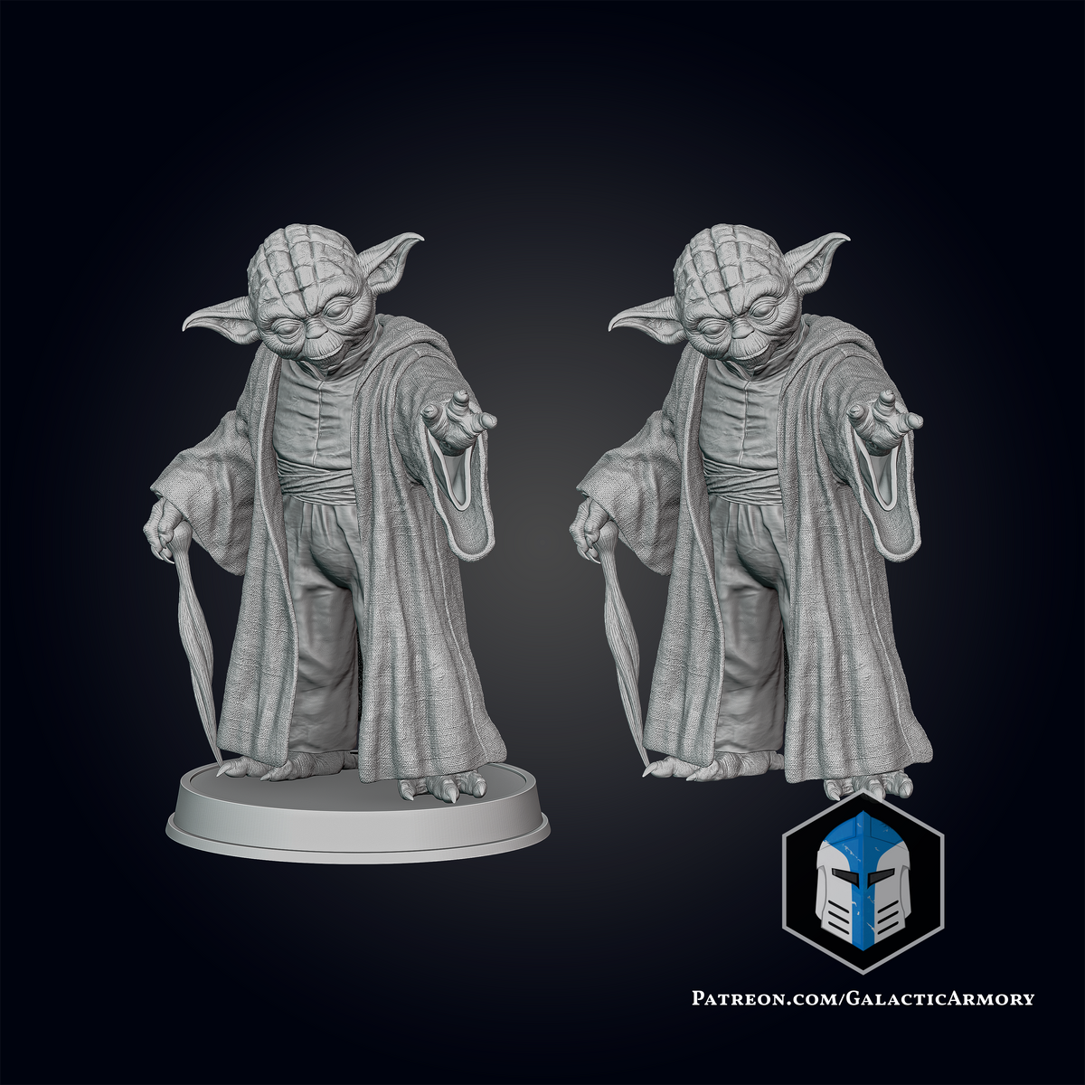 Yoda Figurine - Pose 1 - 3D Print Files – Galactic Armory