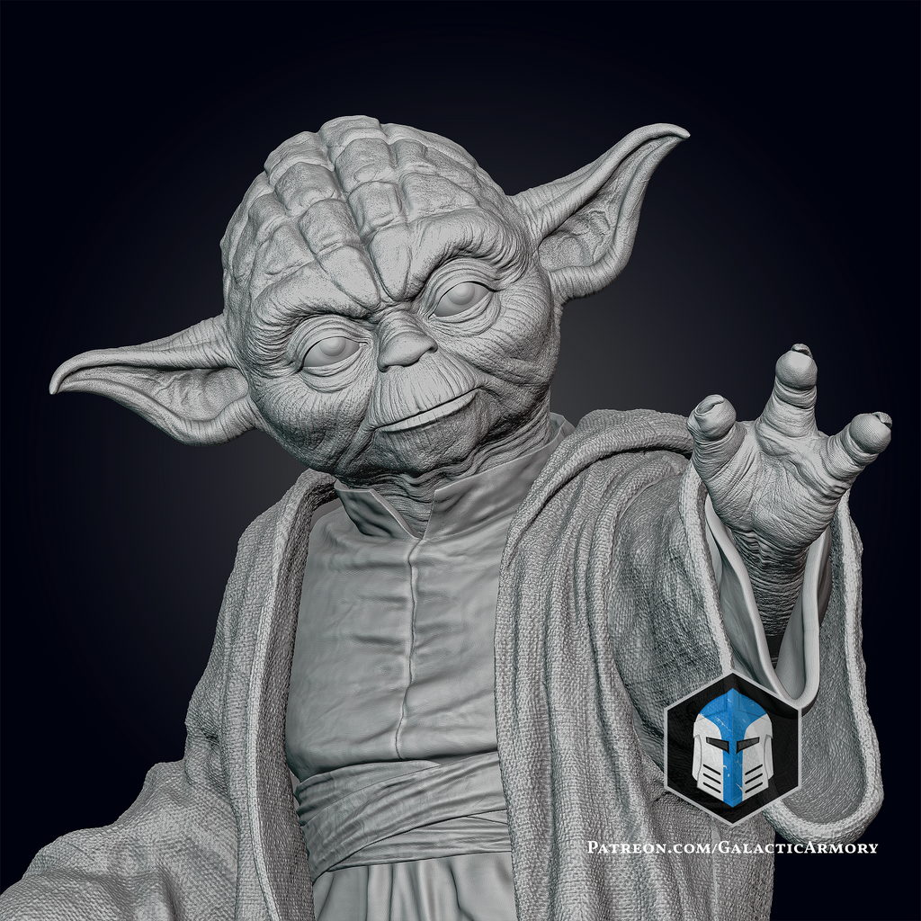 Yoda Figurine - Pose 1 - 3D Print Files – Galactic Armory