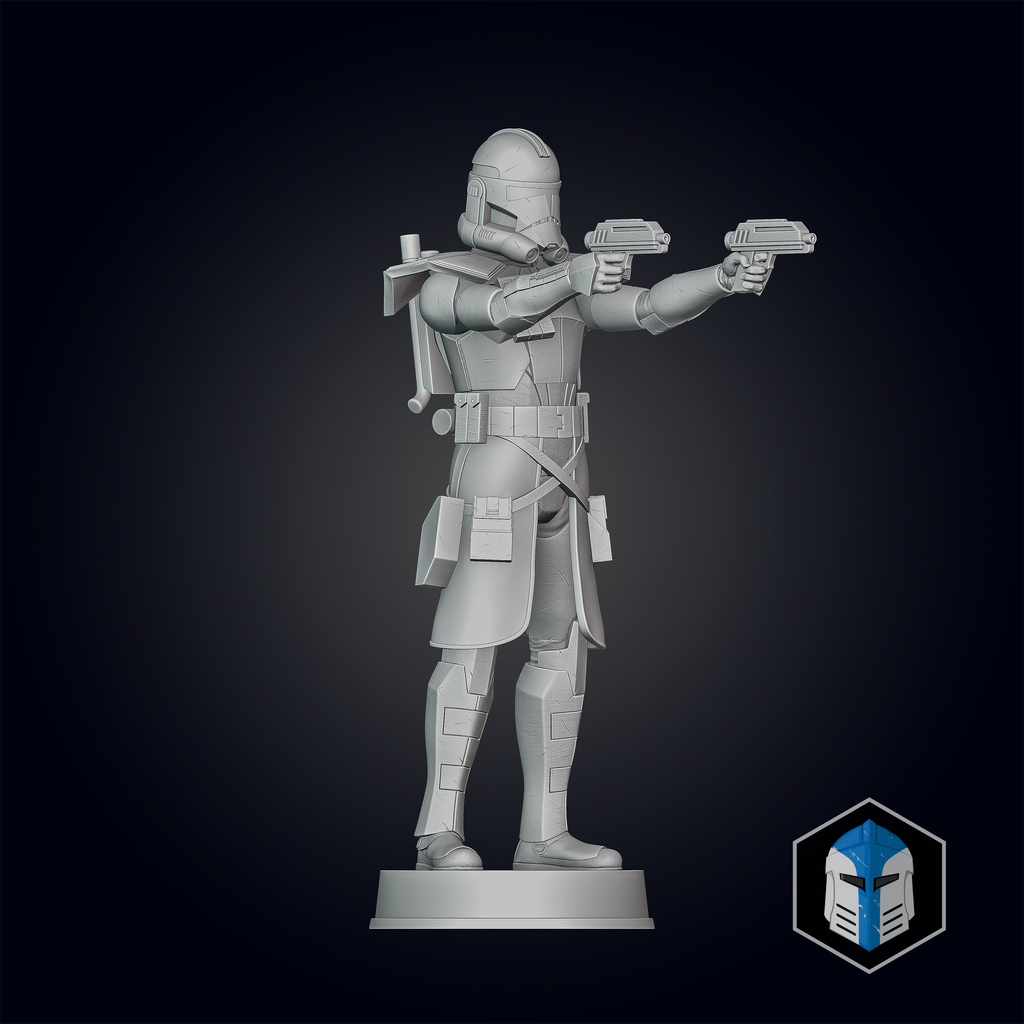 Animated ARC Trooper Figurine - Pose 3 - 3D Print Files – Galactic Armory