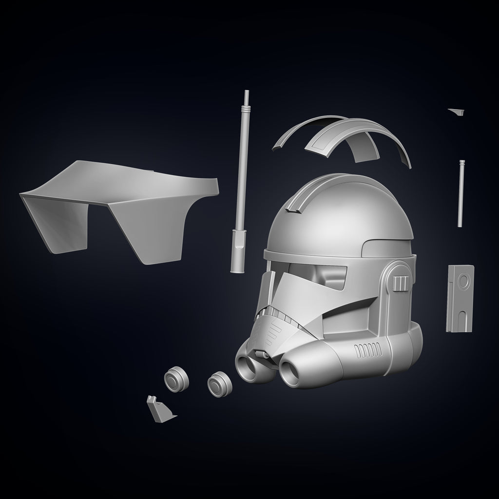 Animated Phase 2 Imperial Commander Cody Helmet - 3D Print Files ...