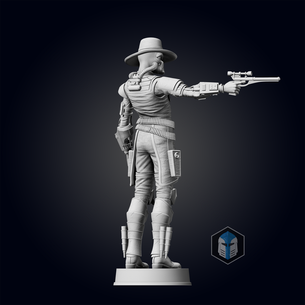 Cad Bane Figurine - Pose 3 - 3D Print Files – Galactic Armory