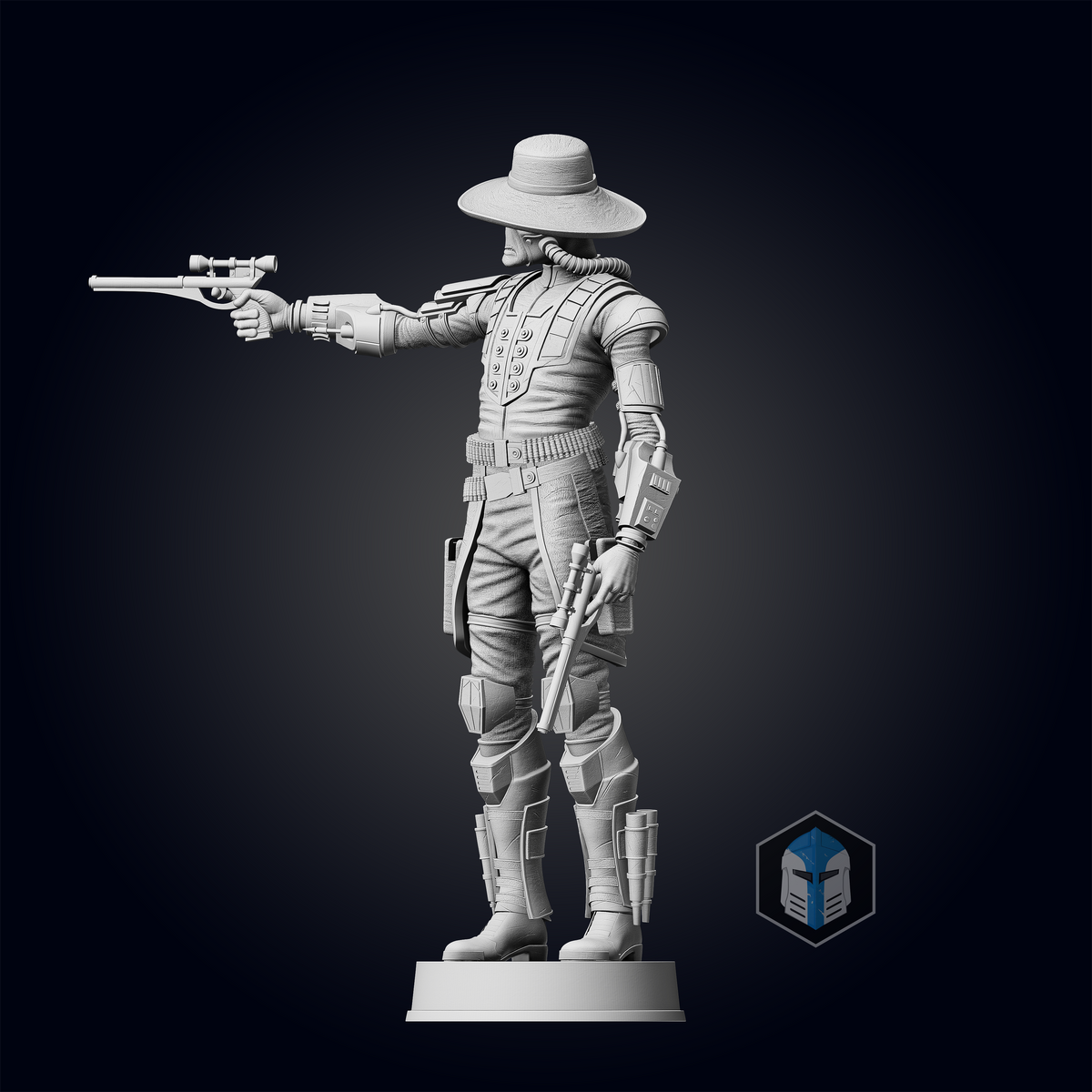 Cad Bane Figurine - Pose 3 - 3D Print Files – Galactic Armory
