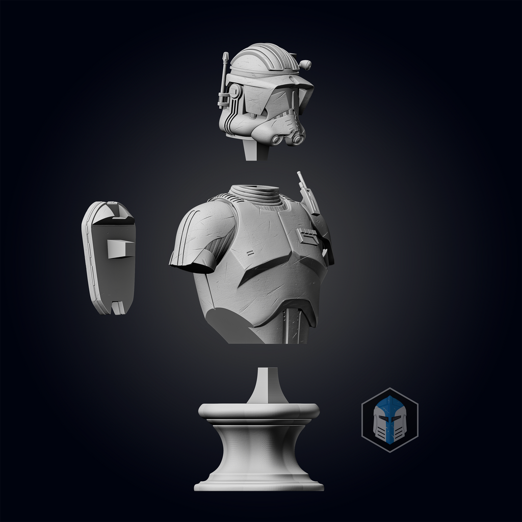 Commander Cody Bust - 3D Print Files – Galactic Armory