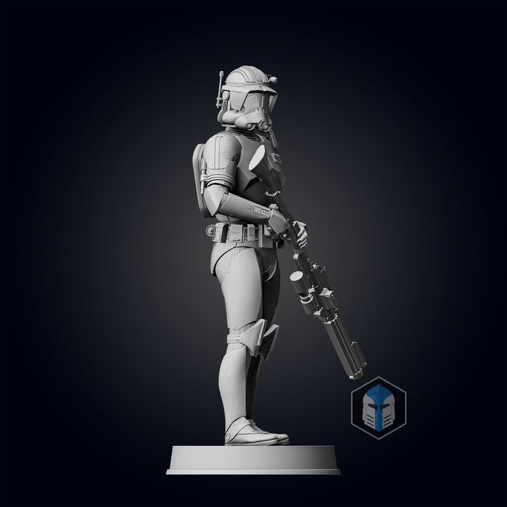 Commander Cody Figurine - Pose 1 - 3D Print Files – Galactic Armory