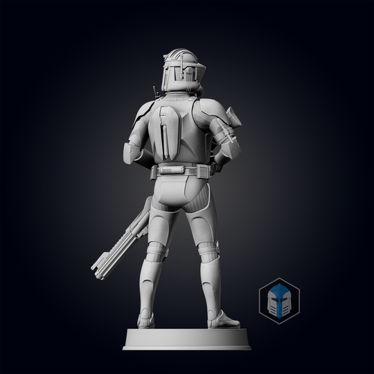 Commander Cody Figurine - Pose 1 - 3D Print Files – Galactic Armory