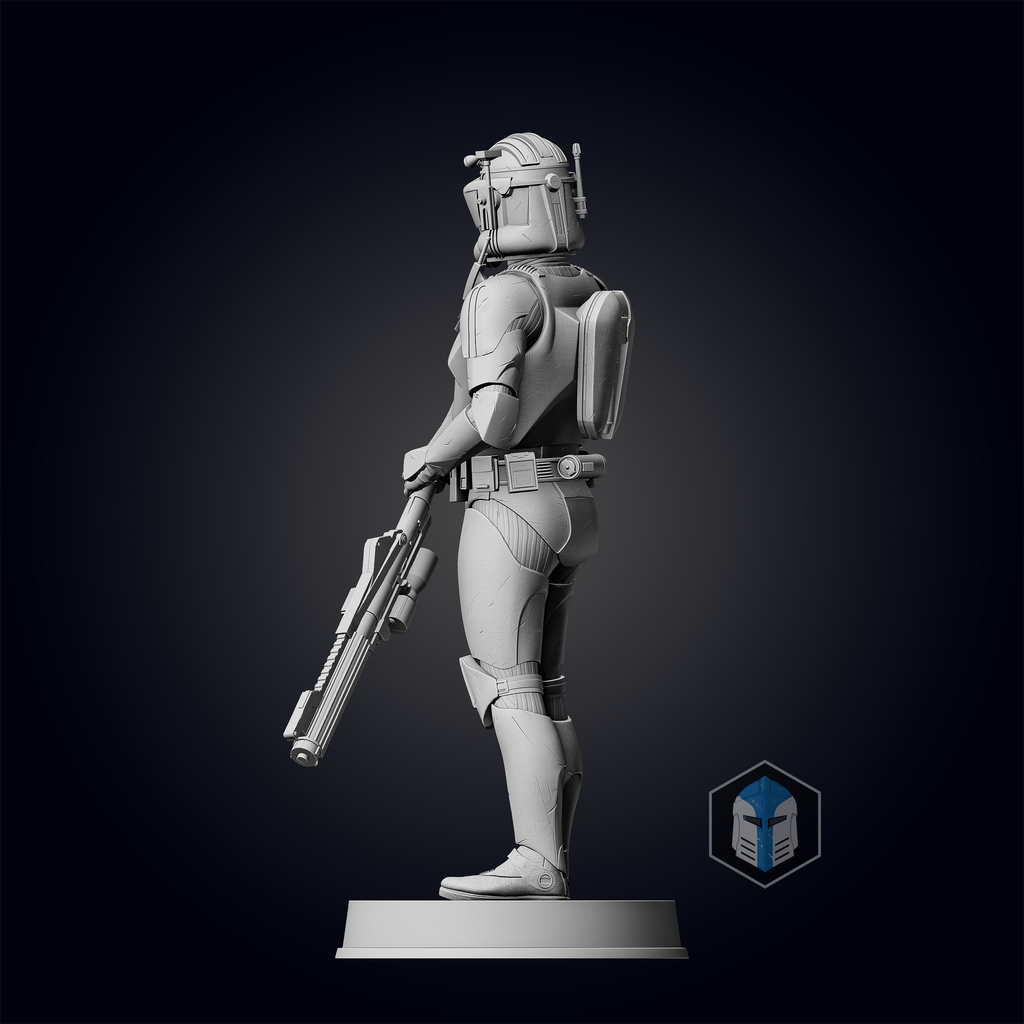 Commander Cody Figurine - Pose 1 - 3D Print Files – Galactic Armory